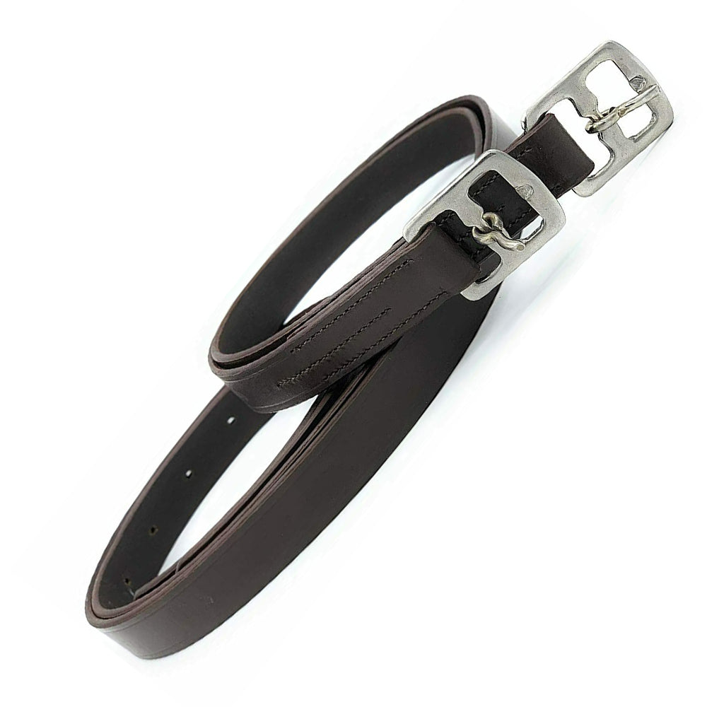 Black/Brown Leather Stirrup – Durable Horse Stirrup Straps – Autumnn